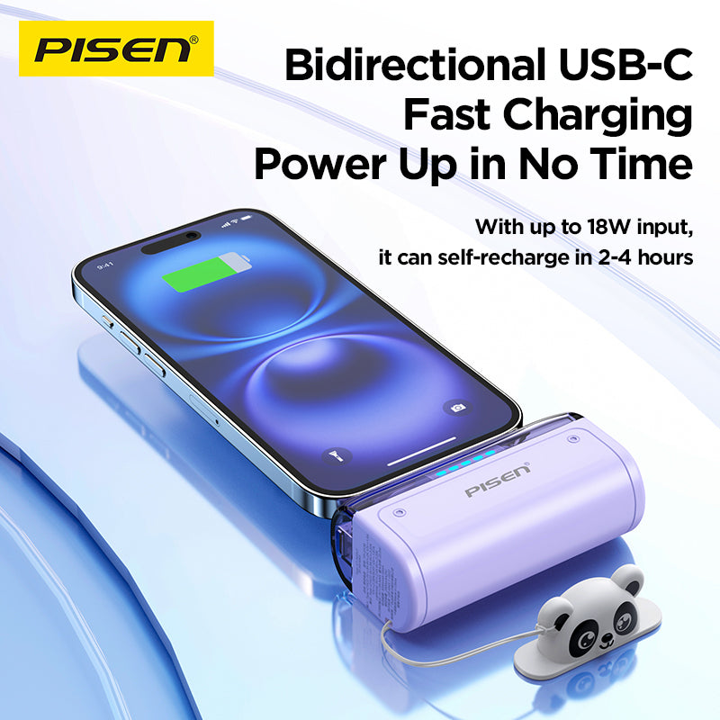 CCC Certified(3C) Pisen Power Tiny 22.5w Mini 5000mah Power Bank ...