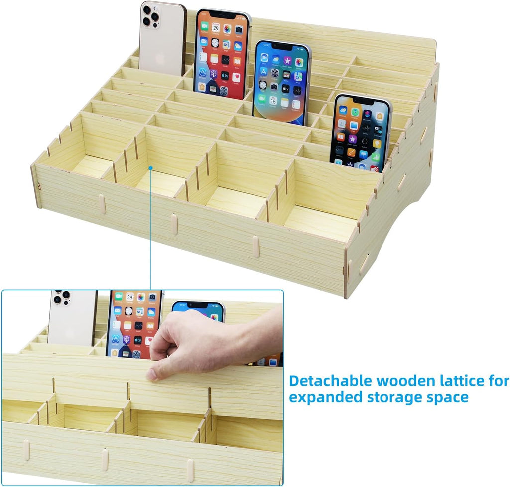 48 Grid Wooden Desktop Storage Box/Shelf/Stand – Australia Pisen pty ltd