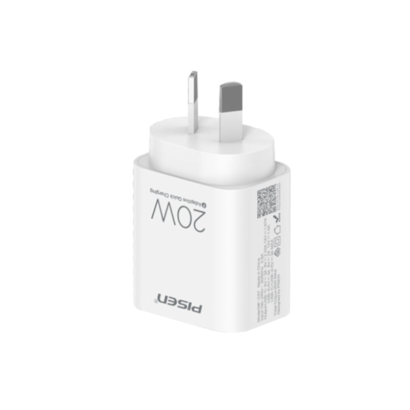 20W USB A + TYPE C Fast Wall Charger PISEN – Australia Pisen pty ltd